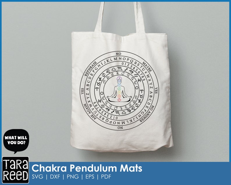 Chakra Pendulum Mats - Pendulum Mat SVG and Cut Files for Crafters - Etsy