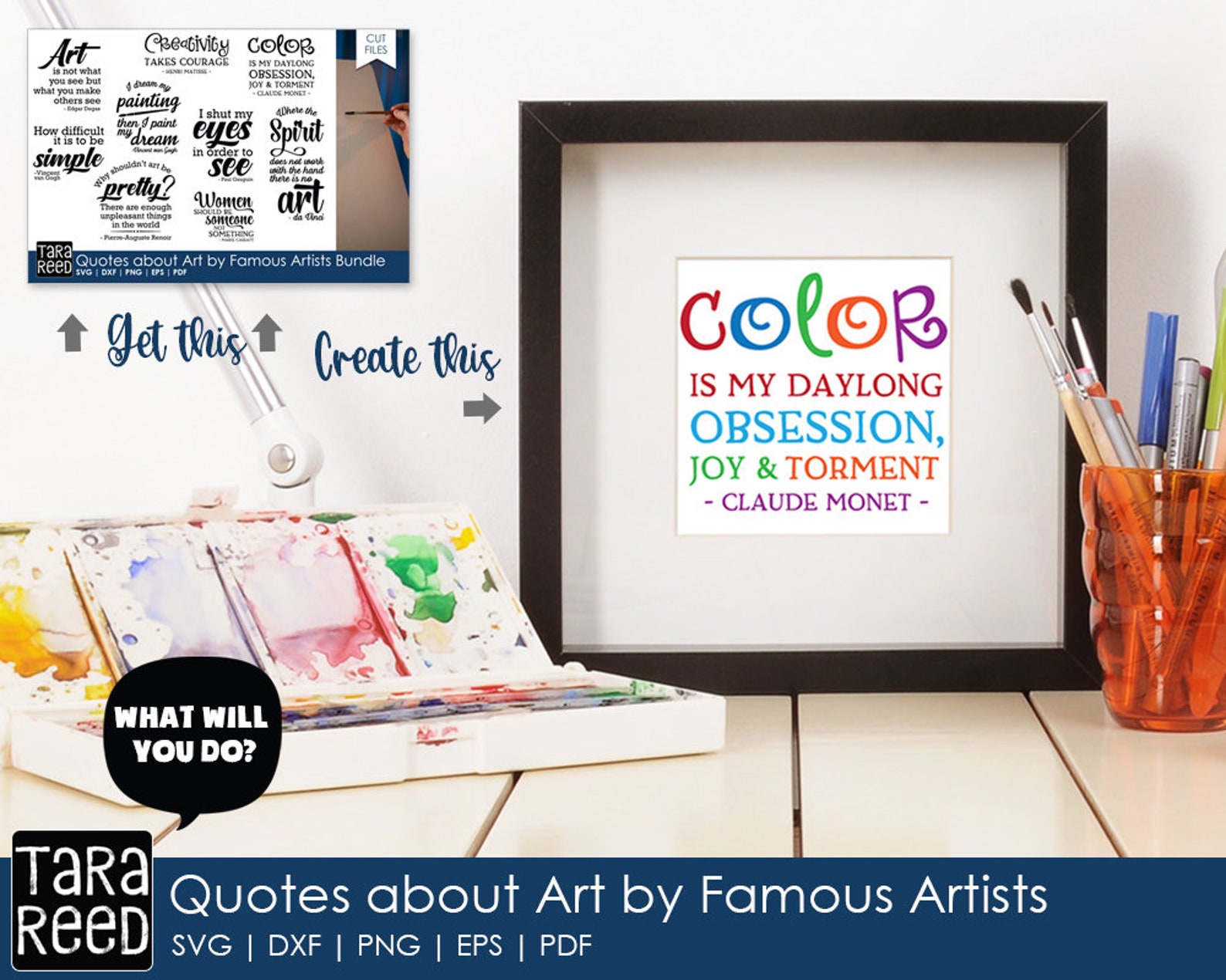 Quotes About Art by Artists Art SVG and Cut Files for - Etsy
