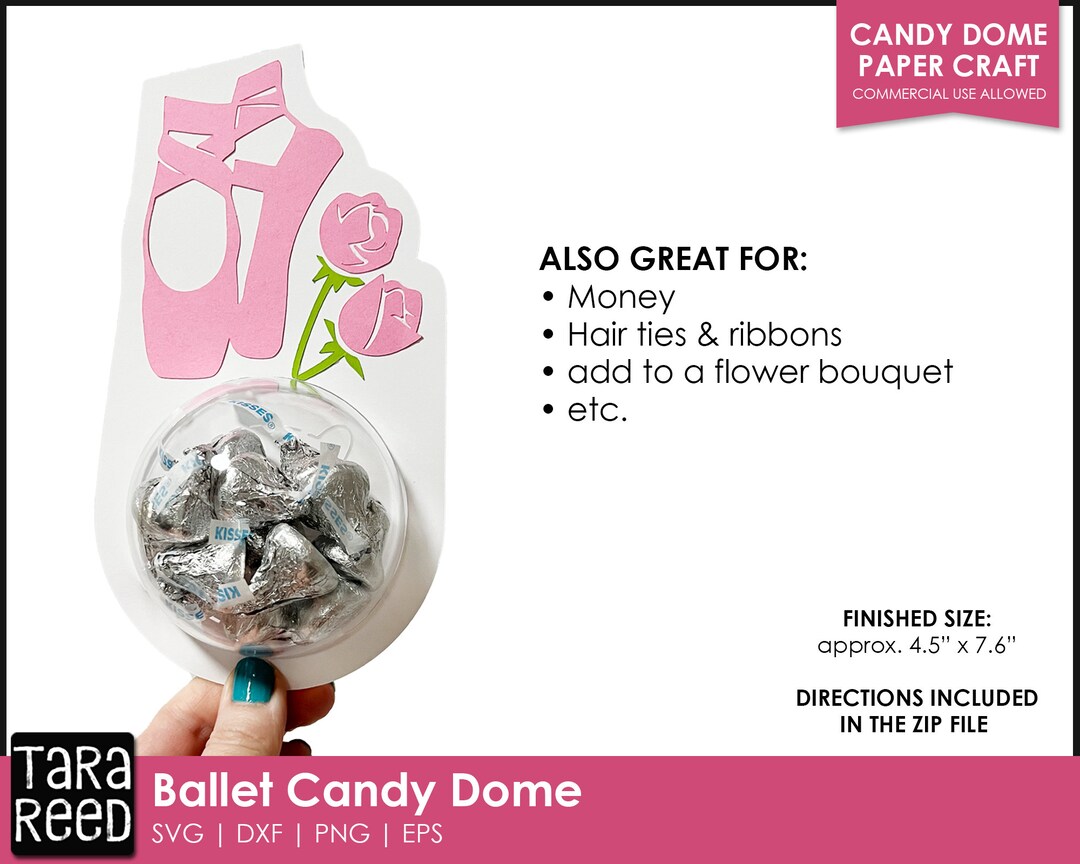 Ballet Candy Dome SVG for Cricut Ballet Teacher Gift Ballet Birthday ...
