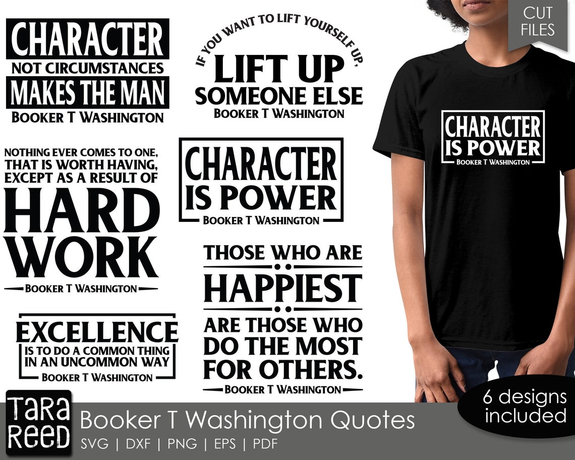 Booker T Washington Quotes SVG and Cut Files for Crafters | Etsy