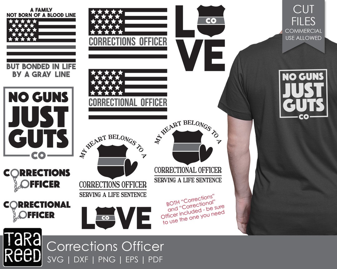 Corrections Officer - SVG and Cut Files for Crafters - Etsy