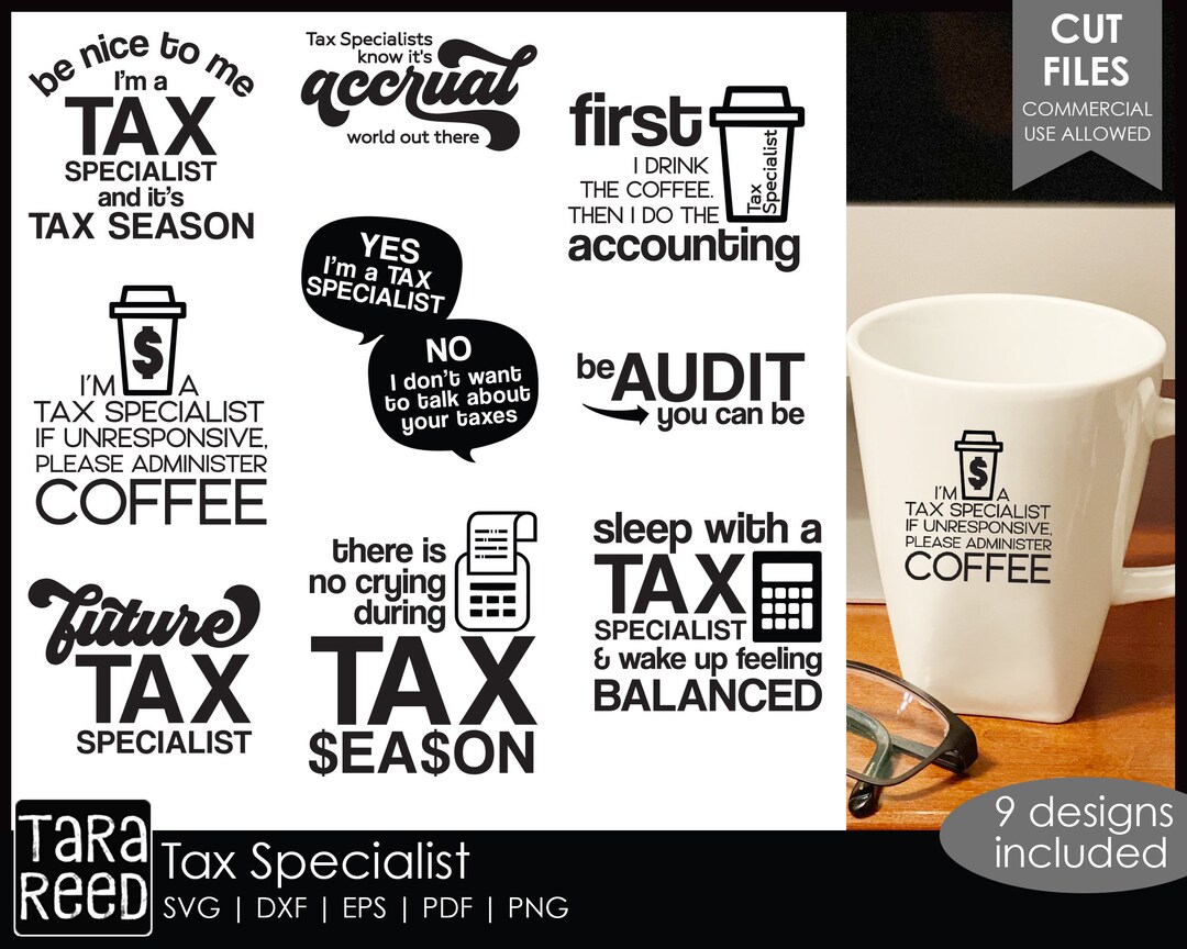 Tax Specialist - Accounting SVG and Cut Files for Crafters - Etsy