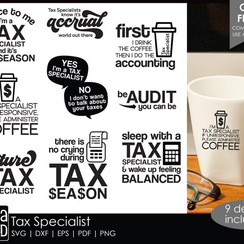 Tax Specialist SVG Cut Files for Your Crafting Work - Etsy