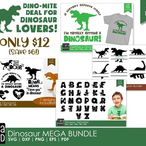 Dinosaur MEGA Bundle - Dinosaurs SVG and Cut Files for Crafters - Etsy