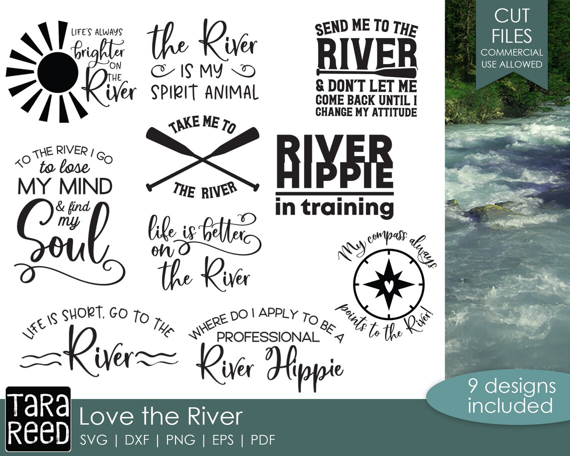 Love the River River SVG and Cut Files for Crafters - Etsy Canada