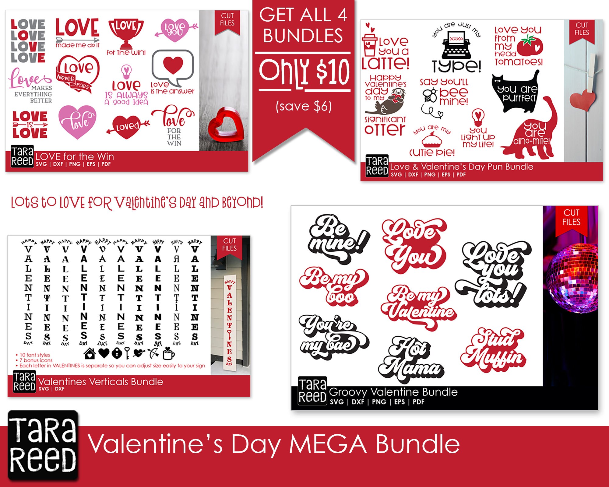 Valentine's Day MEGA Bundle Valentine's Day SVG and | Etsy