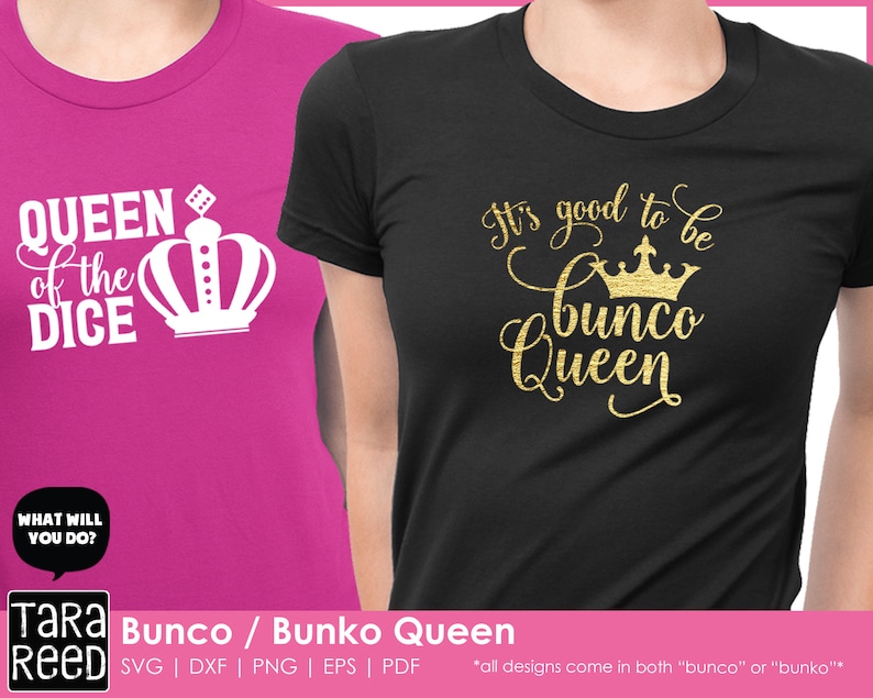 Bunco Queen - Bunco / Bunko SVG and Cut Files for Crafters - Etsy