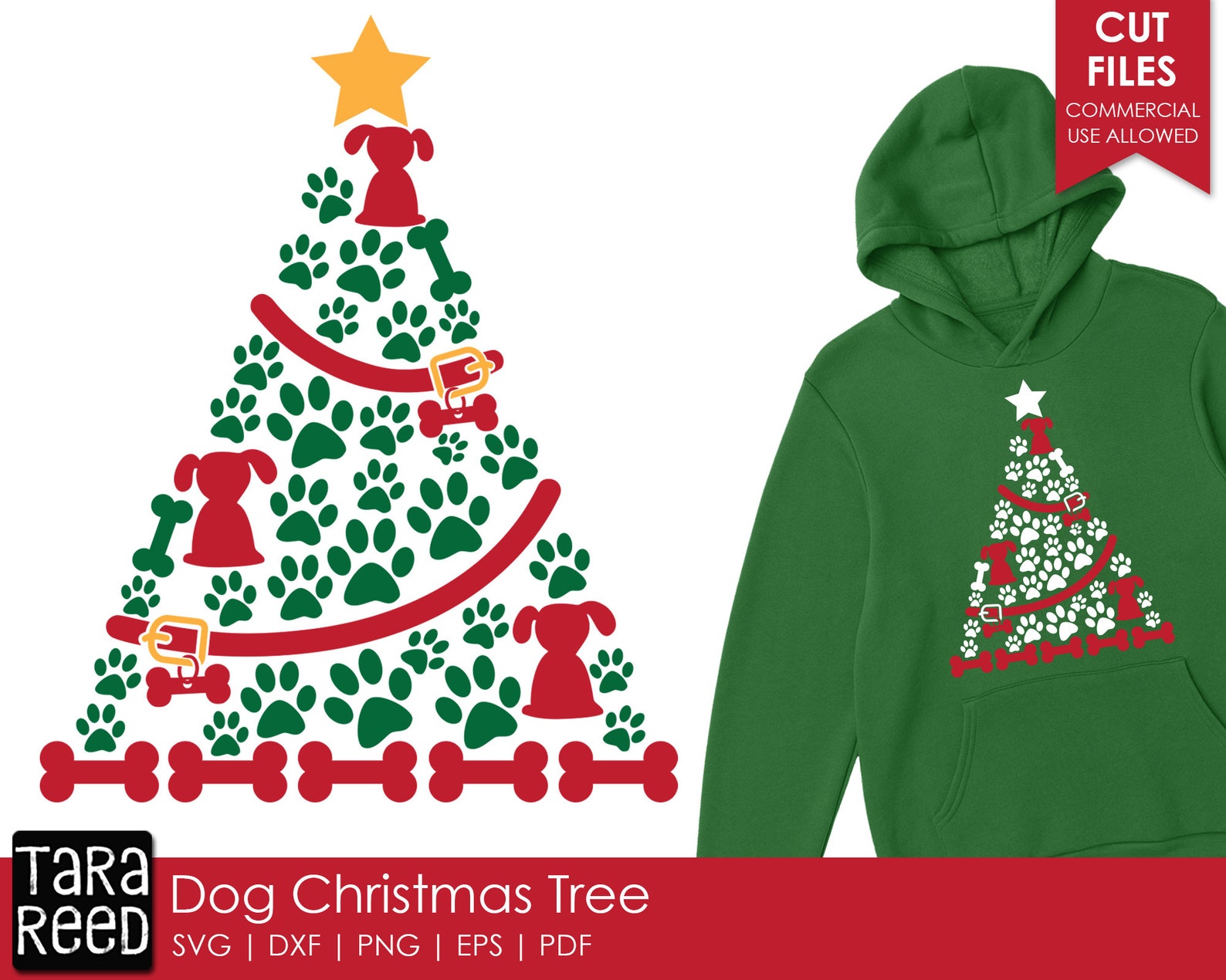 Dog Christmas Tree - Dog SVG and Cut Files for Crafters - Etsy