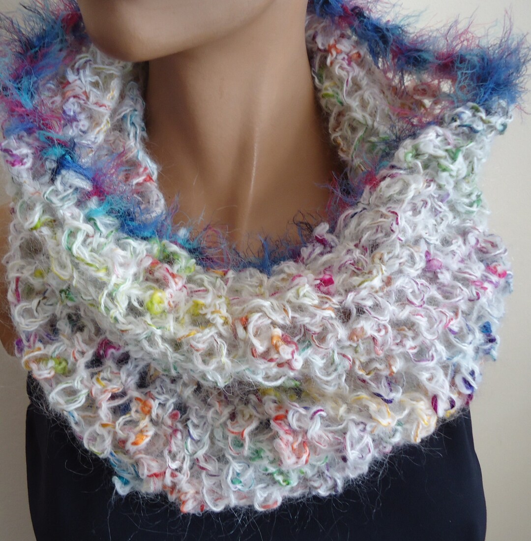 Knit Loose Scarf Women Autumn Spring Infinite Scarf Gift for Her ...