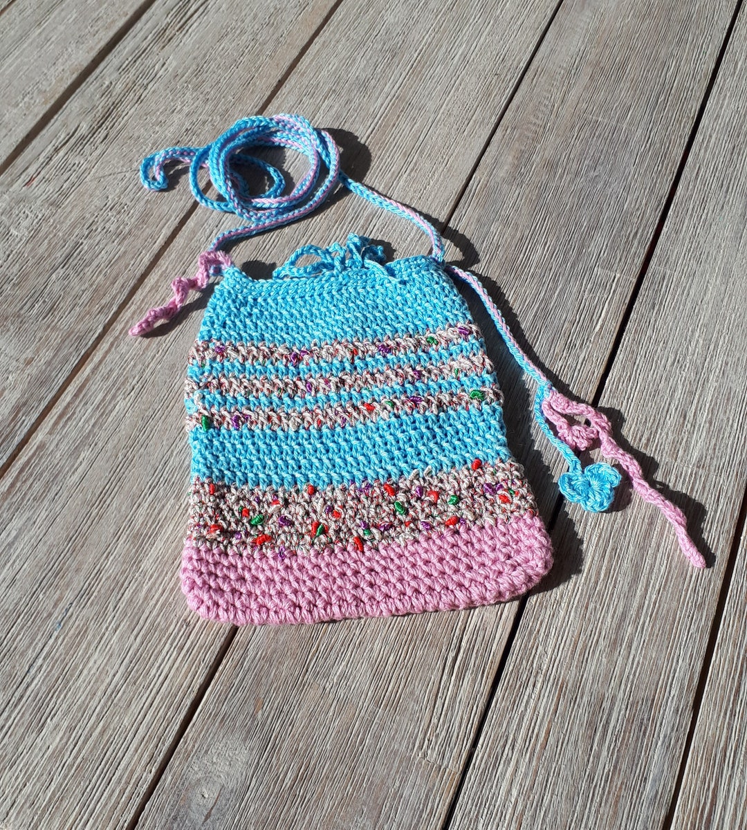 Knit Mini Bag Phone Purse Small Crochet Shoulder Bag Purse for - Etsy