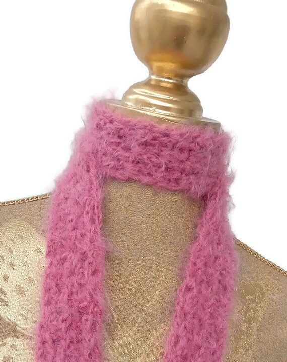 Thin pink scarf store