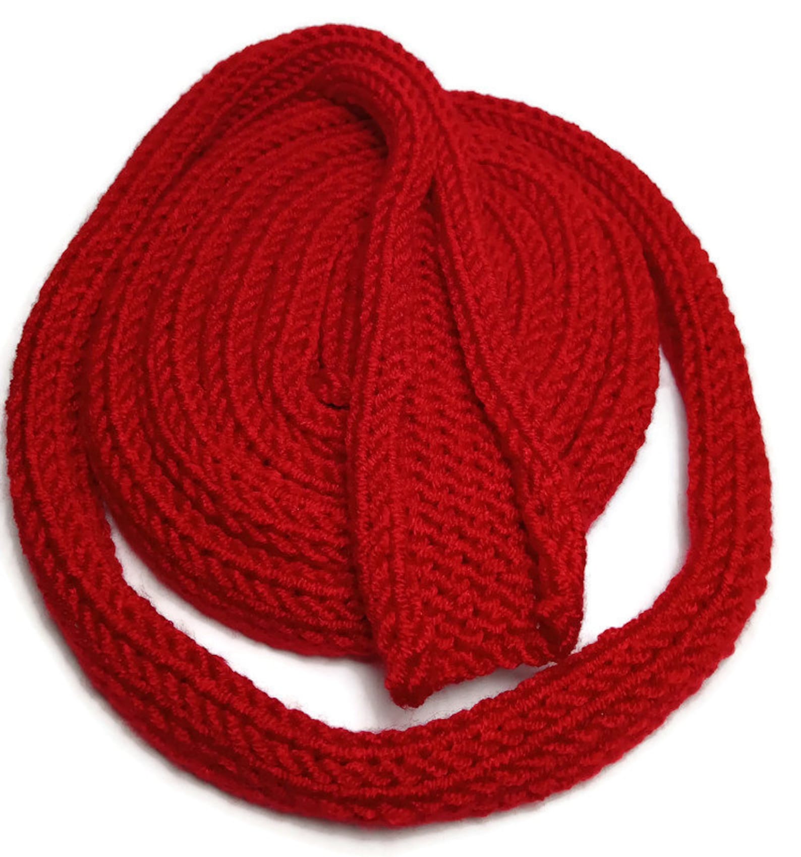 Skinny Scarf, Skinny Knit Scarves, Knit Red Scarf, Little Neck Scarf ...