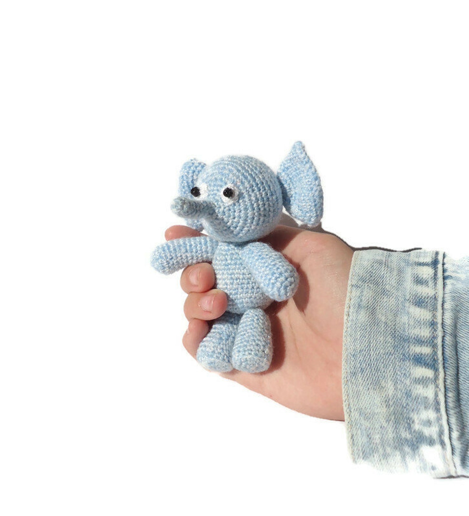 Elephant Toy, Soft Toys for Kids, Blue Knıt Elephant Toy, Elephant Baby ...