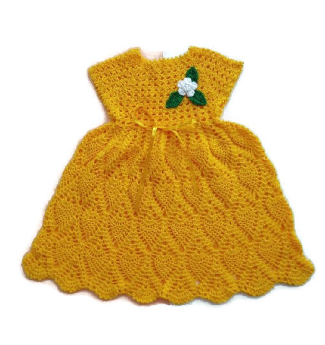 Girl Knit Dress Baby Girl Yellow Knit Dress Summer Tunic Girl - Etsy