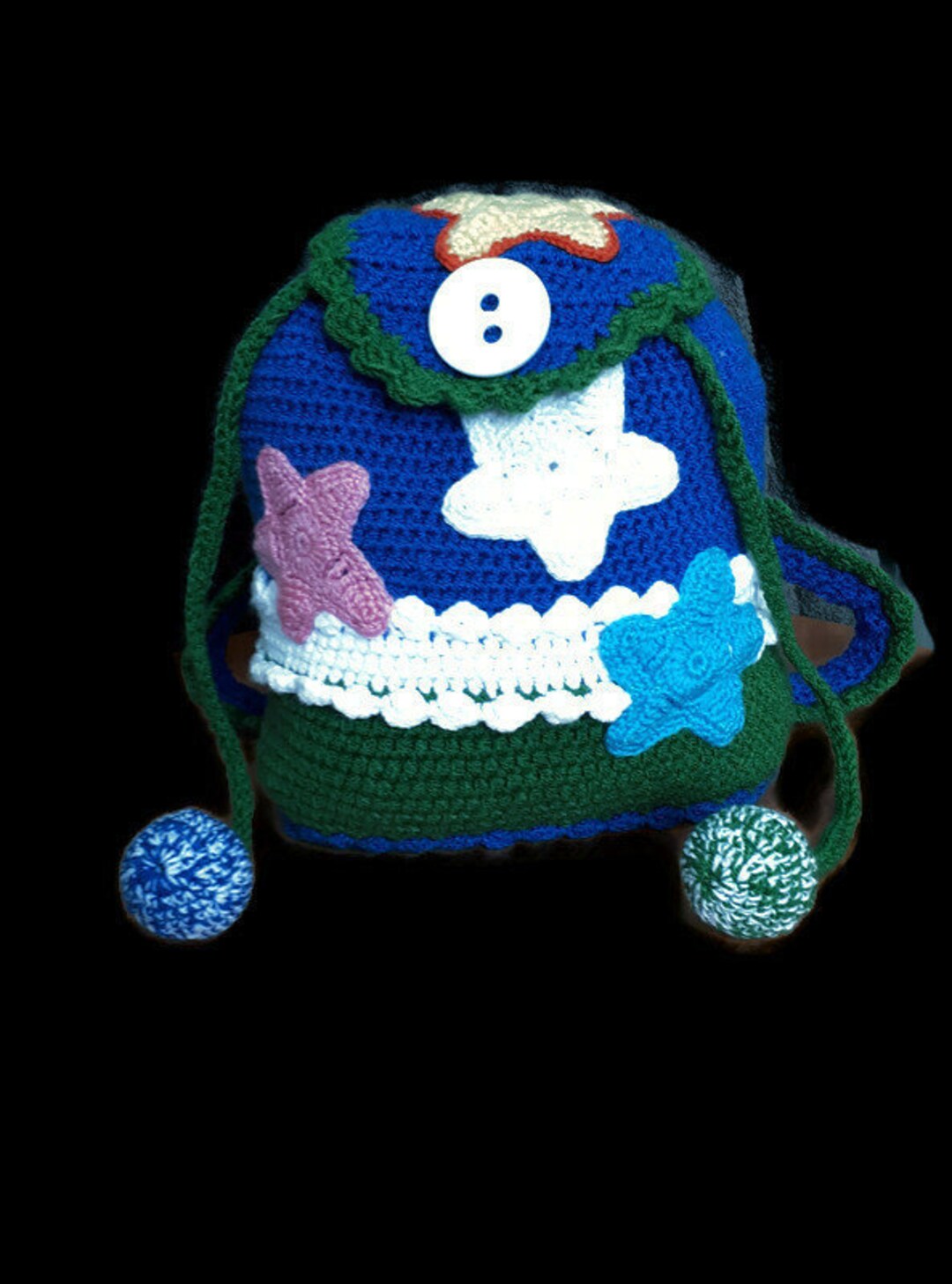 Knit Rucksack Children's Back Gift Knit Sac Kids - Etsy