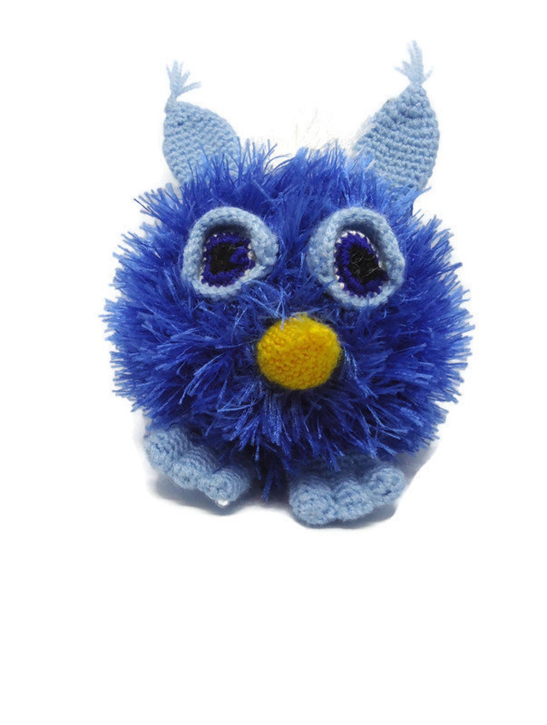 Monster Fluffy Gift Toy Blue Monster Toy Knit Soft Gift Toy Funny Toy ...