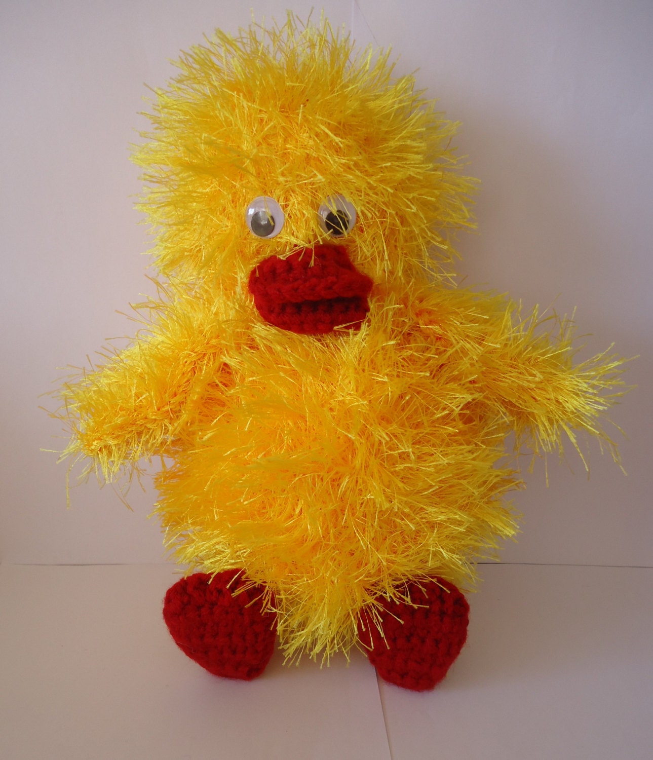 Duckling Toy Baby Birthday Gift Plush Kids Toy Hand Knit - Etsy