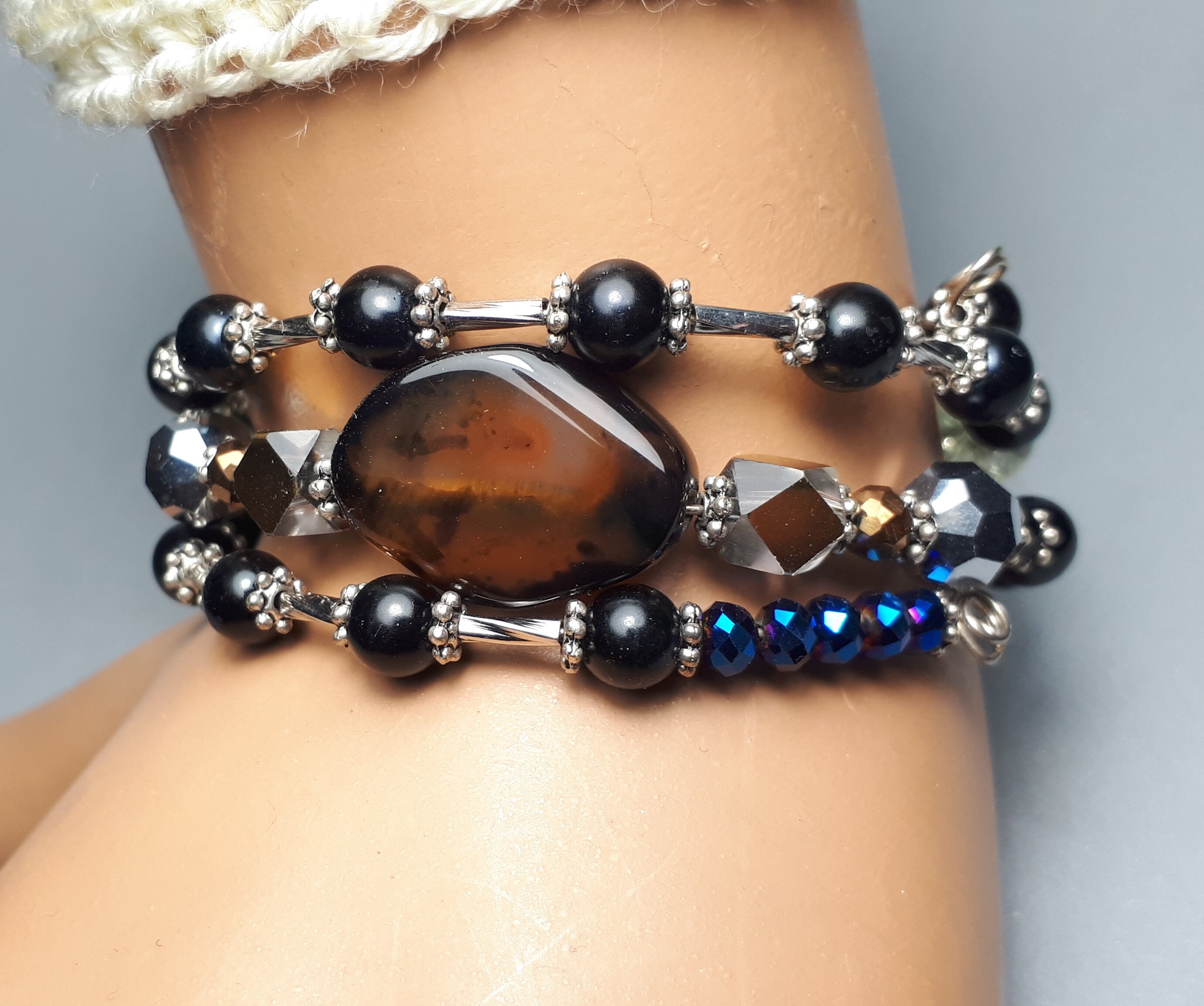 Fire Agate bracelet Protection bracelet Energy bracelet | Etsy