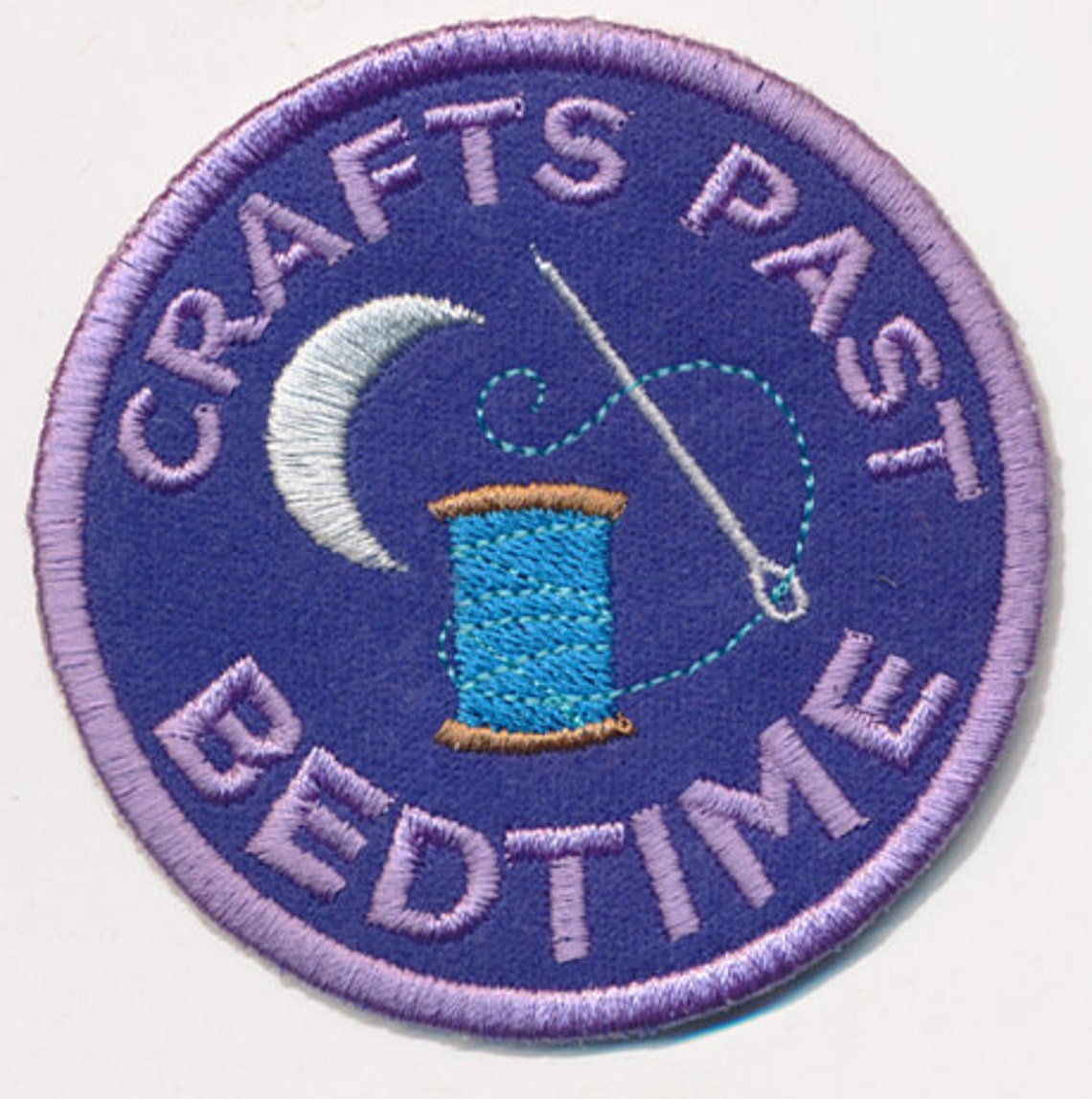 Crafts Past Bedtime Embroidered Patch for Jackets Sweatshirts, Denim ...