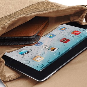 Steampunk Hummingbird Embroidered Canvas Tech Bag Available in Sahara ...