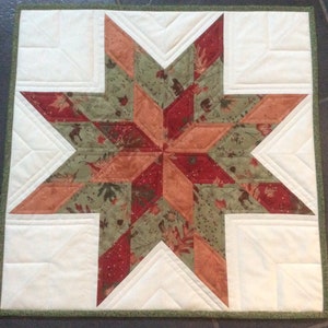 Quilted Star Table Topper. Autumnal Table Topper. Table Mat. - Etsy