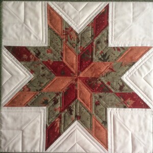 Quilted Star Table Topper. Autumnal Table Topper. Table Mat. - Etsy