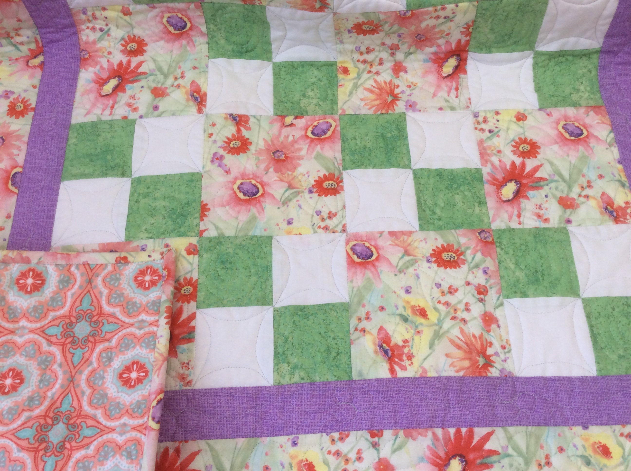 Lap quilt with Pockets.