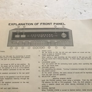 Nikko 5055 Stereo Receiver Manual - Etsy