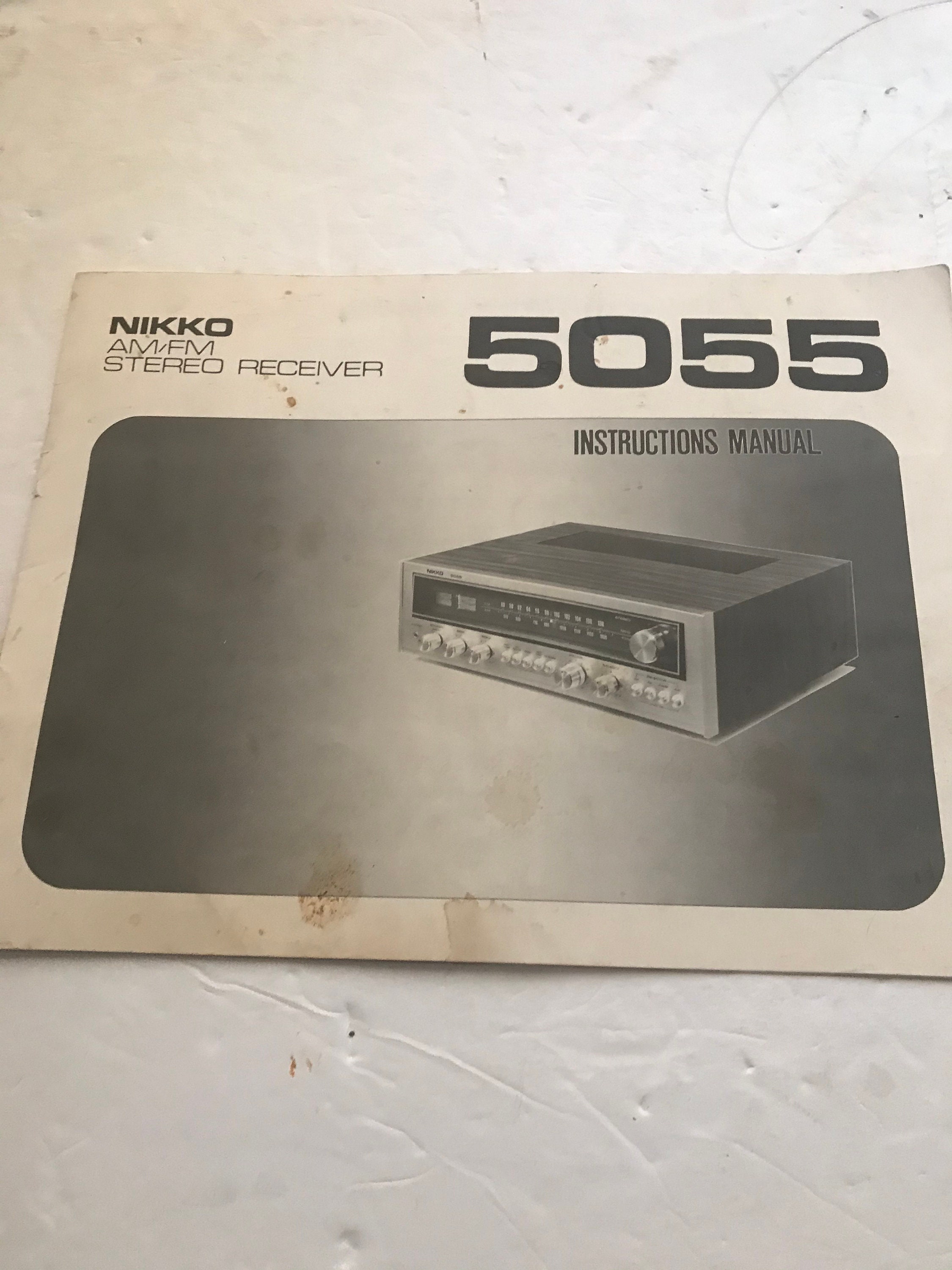 Nikko 5055 Stereo Receiver Manual - Etsy