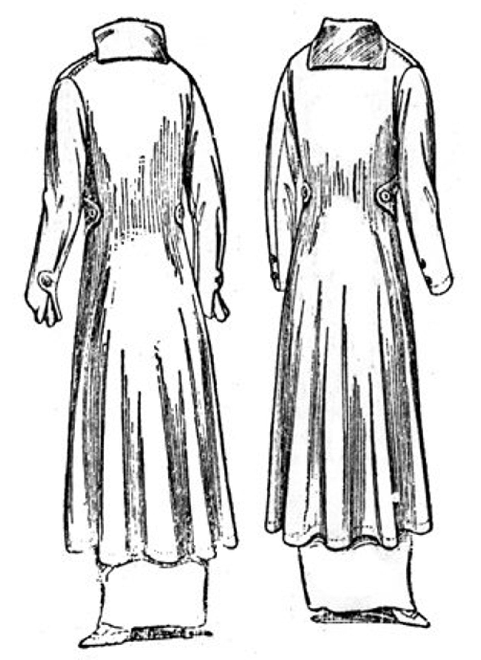 Ladies' Redingote or Coat: Circa 1914 Past Patterns 7146 | Etsy