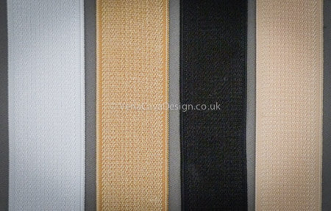 28mm Suspender Elastic. Classic Suspender Elastic in 4 Colours 30m ...
