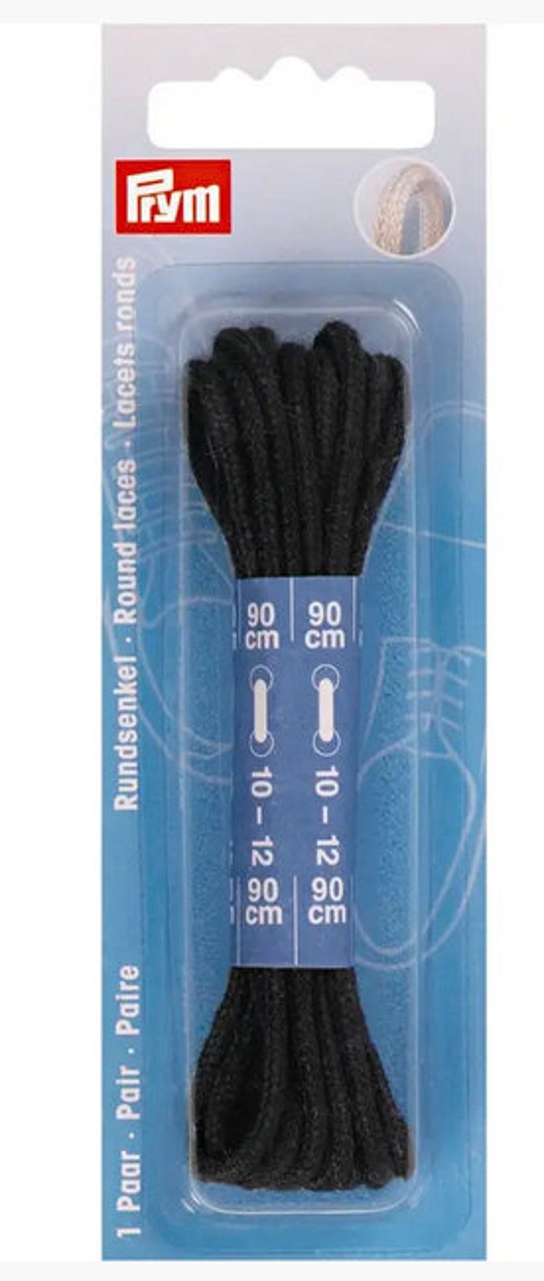 Pairs of Black Round Shoe Laces 120cm Long - Etsy