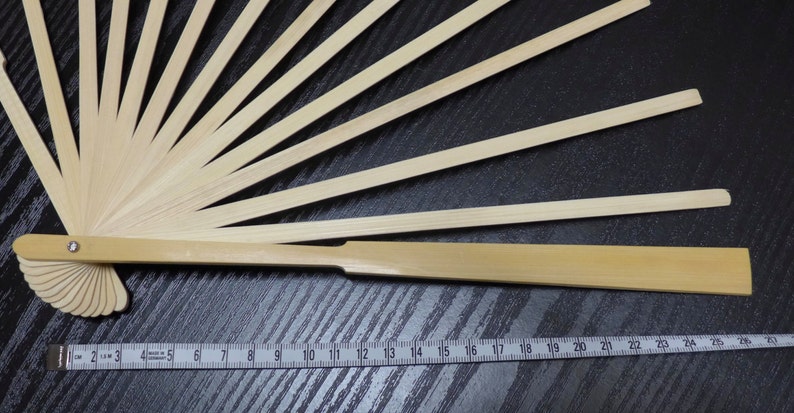 Bamboo Fan Staves Design and Make your custom fan in fabric | Etsy