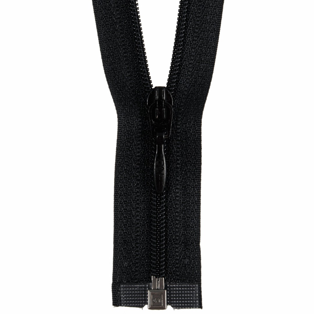 Black Polyester General Purpose Closed Ended Zips (opti Brand). Ideal ...