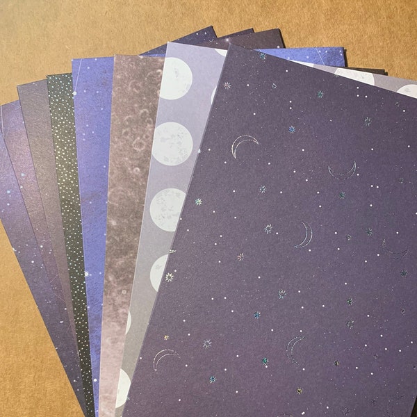 Starry Night Cardstock - Etsy