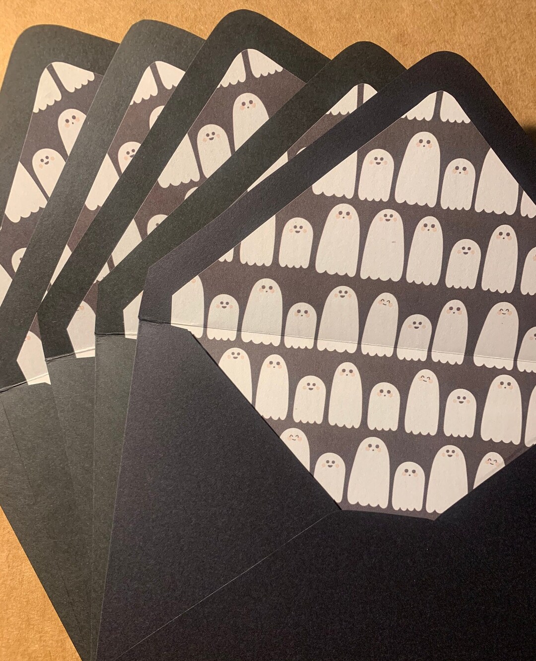 Halloween Ghost Envelopes: Spooky Lined Cardstock, Self Adhesive, Set ...