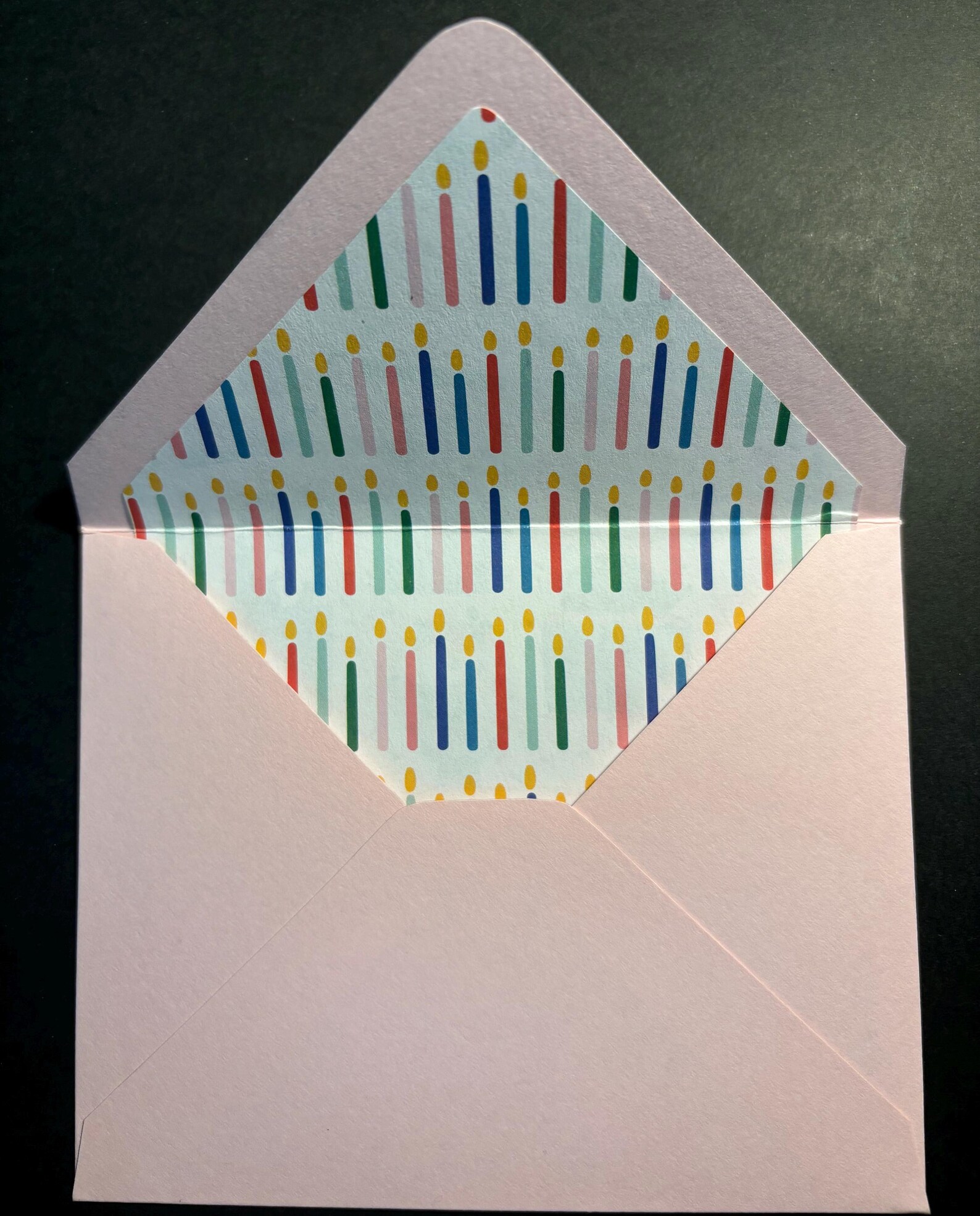 Handmade Birthday Envelopes, Birthday Candles, Blue, Pink, White, Set ...