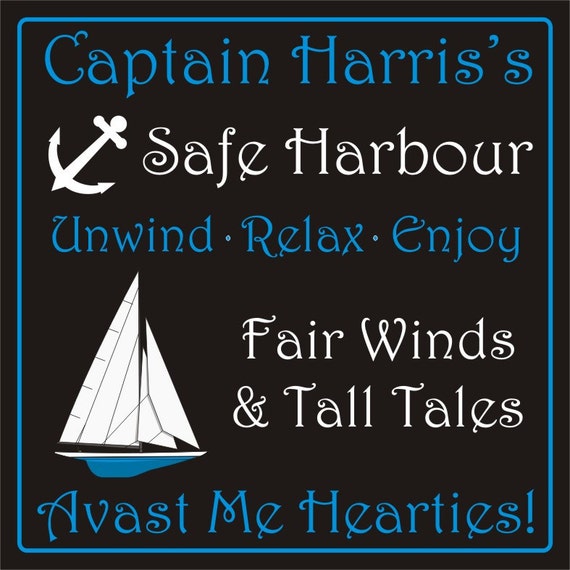 Personalised Captin Sign Boat Yacht Ship on 3mm Signboard - Etsy