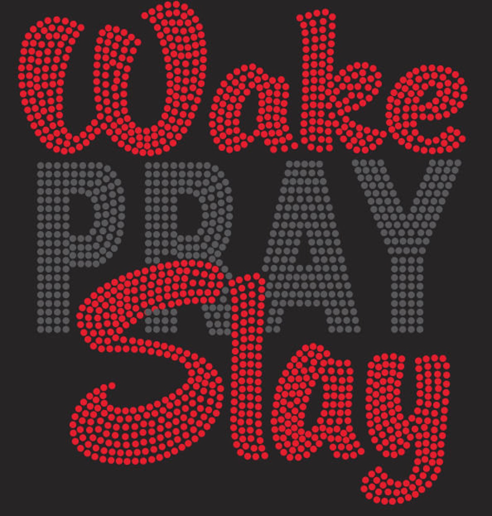 WAKE PRAY Slay Bling T Shirt, Slay Tshirt, Pray Tshirt, Rhinestone ...