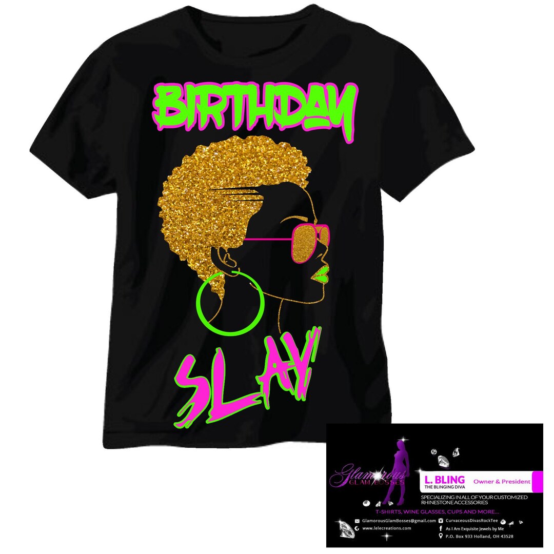 BIRTHDAY SLAY SHIRT Slay Day Birthday Slay Slay Day T - Etsy