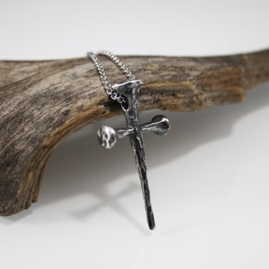 Nail Cross Solid Sterling Silver 925, Cross Jewelry, 3 Nails Cross ...