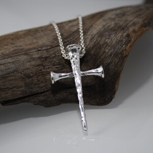Nail Cross Solid Sterling Silver 925, Cross Jewelry, 3 Nails Cross ...