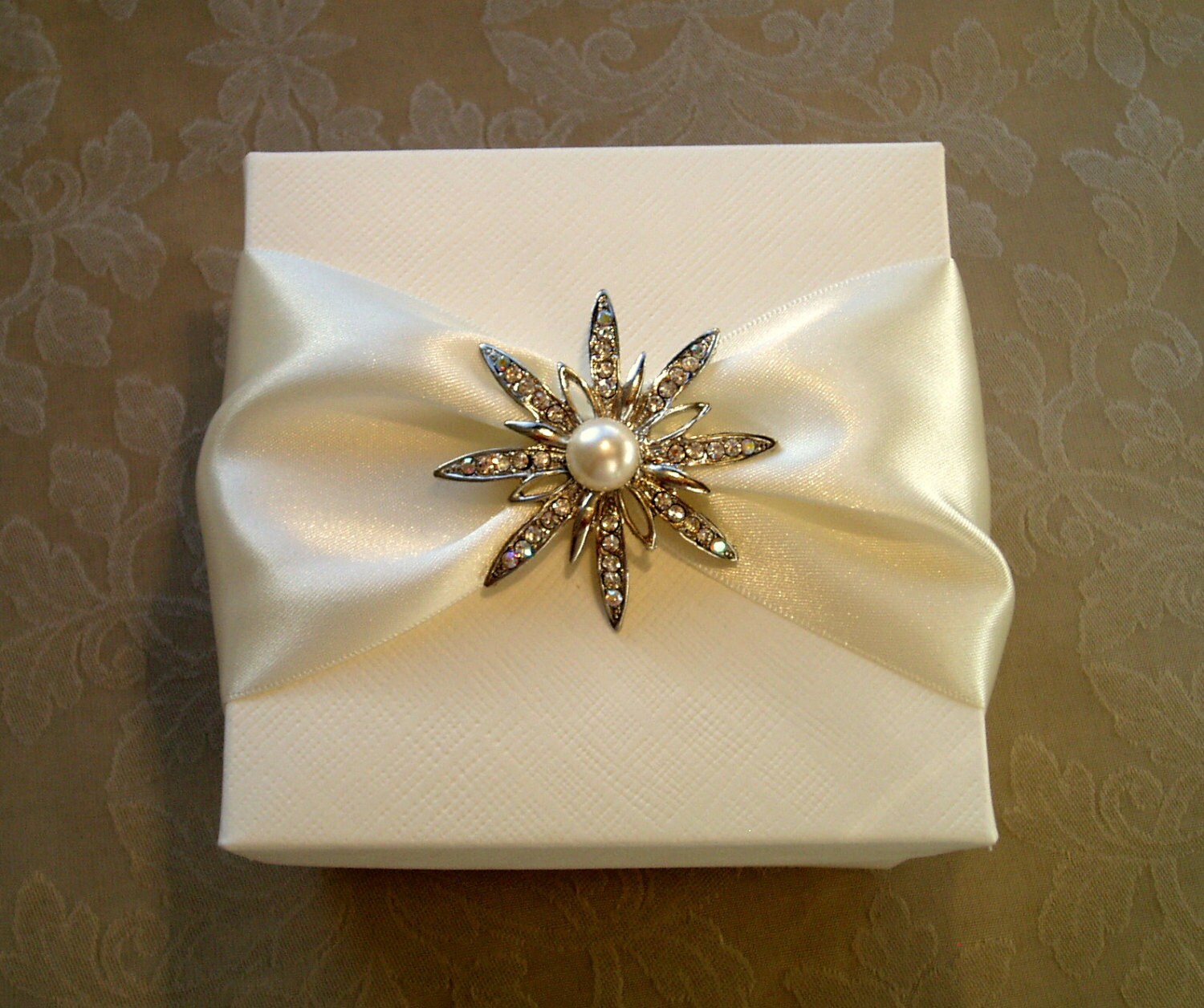 Timeless Pearl and Diamante Star Decorated Gift Box. Bespoke. - Etsy ...