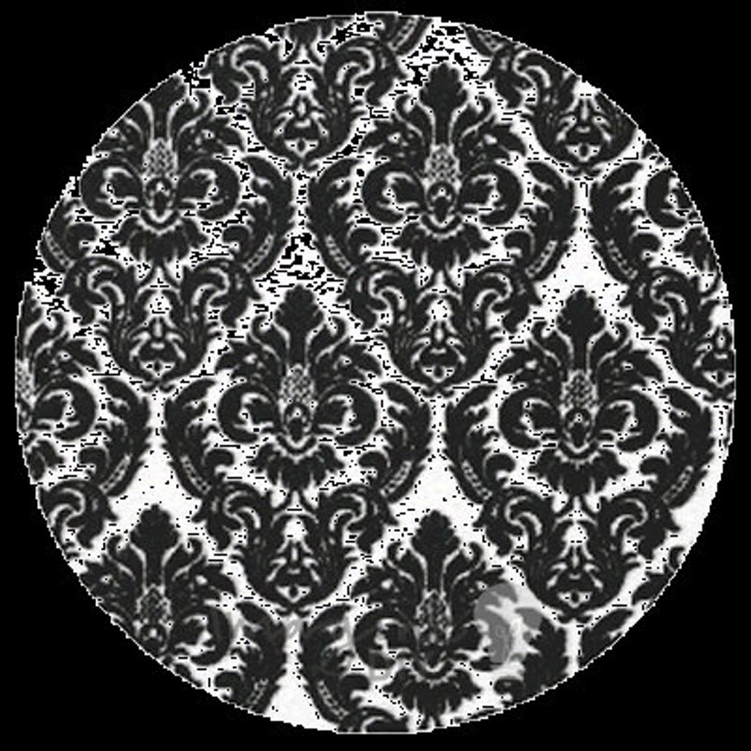 Renaissance Flocked Paper in Black. 2 Sheets of A4 Paper. Black on ...