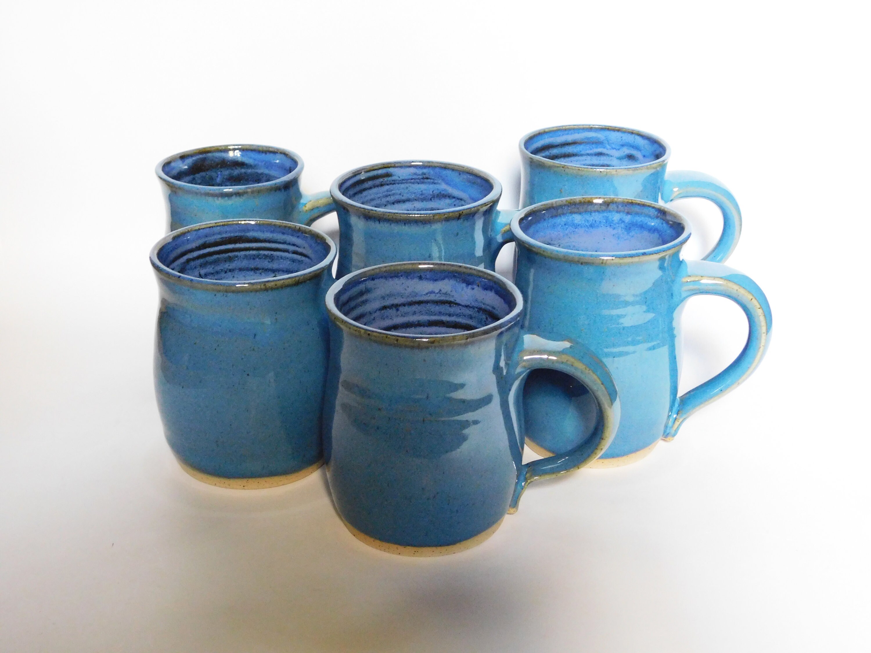 Blue Stoneware Mug | Etsy