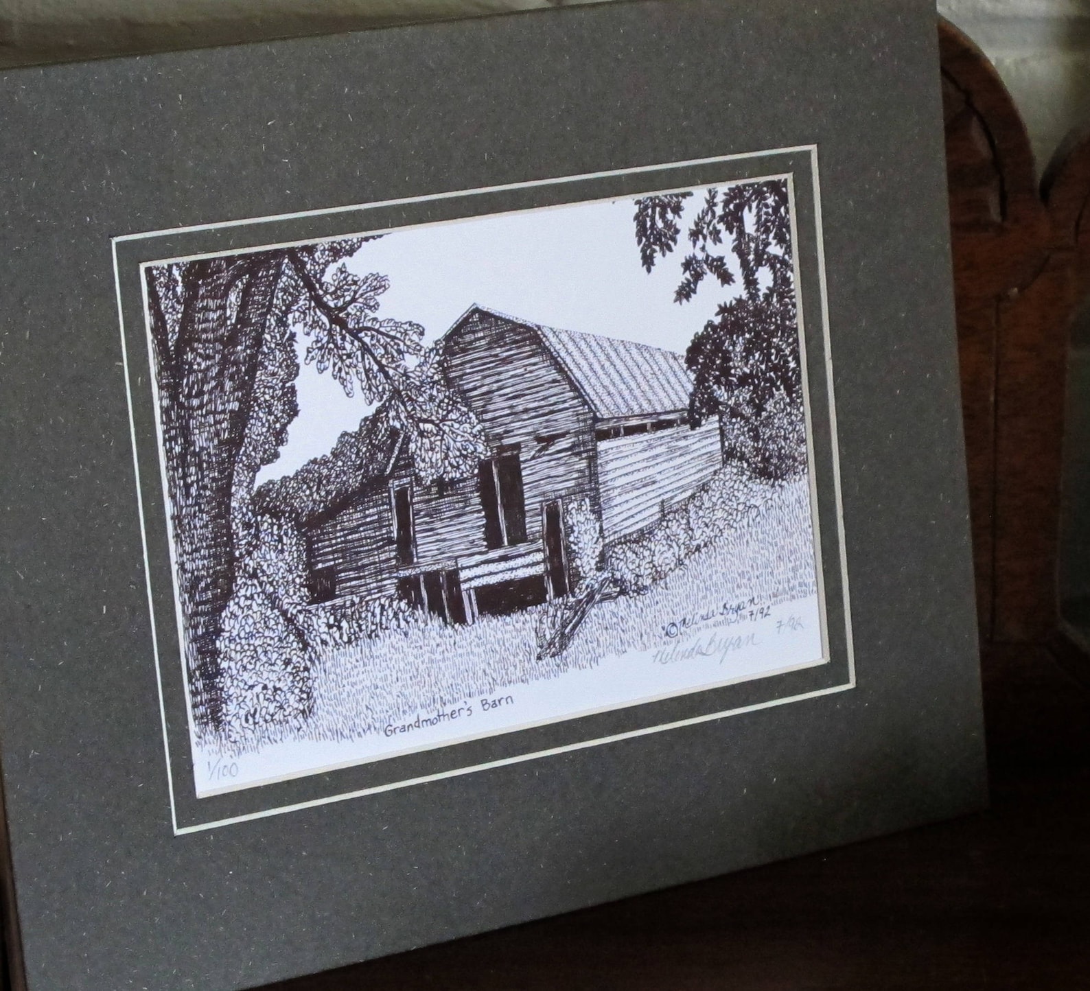 Barn Pen and Ink Limited Edition Print - "grandmother's Barn" - Etsy