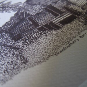 Old Barn Note Cards Illustrated With Pen and Ink - "grandmother's Barn ...