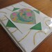 Heart-shaped "c" Monogram Handmade Note Card - Recycled and Up-cycled ...