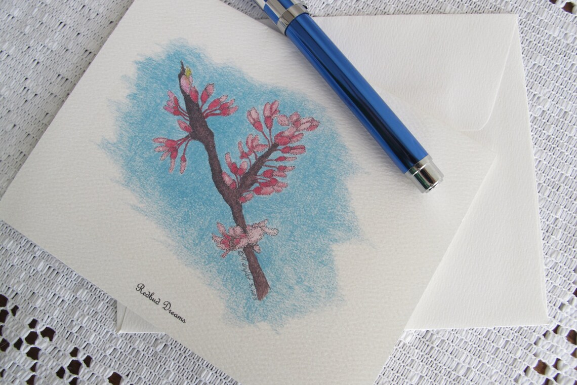 Assortment of Note Cards - Pen and Ink Drawing of Spring and Easter ...