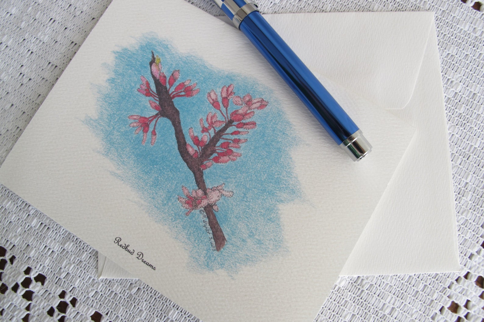 Assortment of Note Cards - Pen and Ink Drawing of Spring and Easter ...